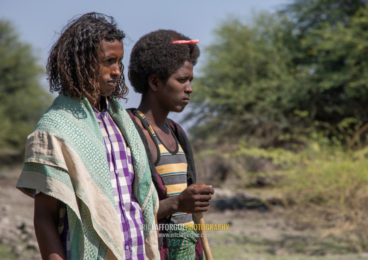 ERIC LAFFORGUE PHOTOGRAPHY - Afar tribe men with hairstyles showing ...